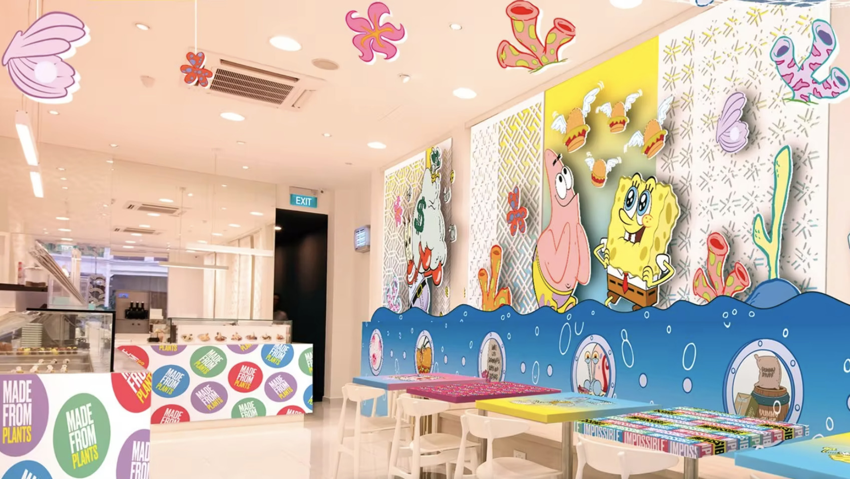 World's First SpongeBob X Impossible Café In Singapore - Little Steps